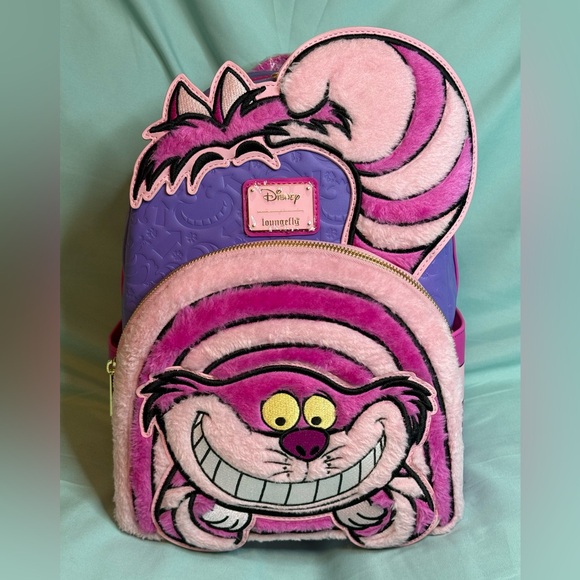Loungefly | Bags | Loungefly X Disney Cheshire Cat Plush Cosplay ...